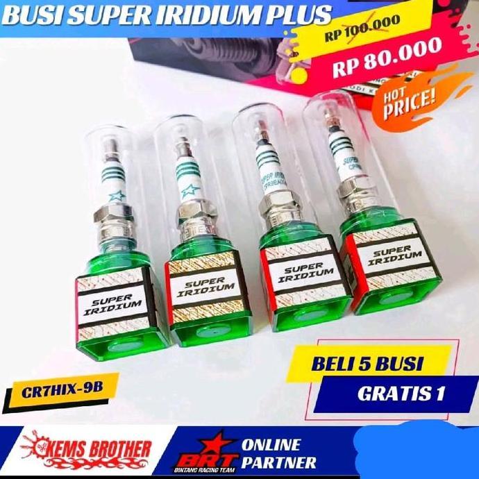 Jual BUSI RACING IRIDIUM BRT KLX MIO GRAND JUPITER Z CR7HIX-9B DERAT ...