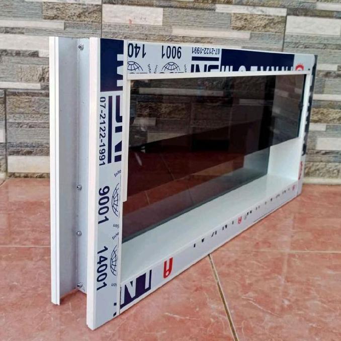 Jual JENDELA ALUMINIUM BOVEN 30X60 MODEL ROSTER ZIGZAG KACA MATI ...