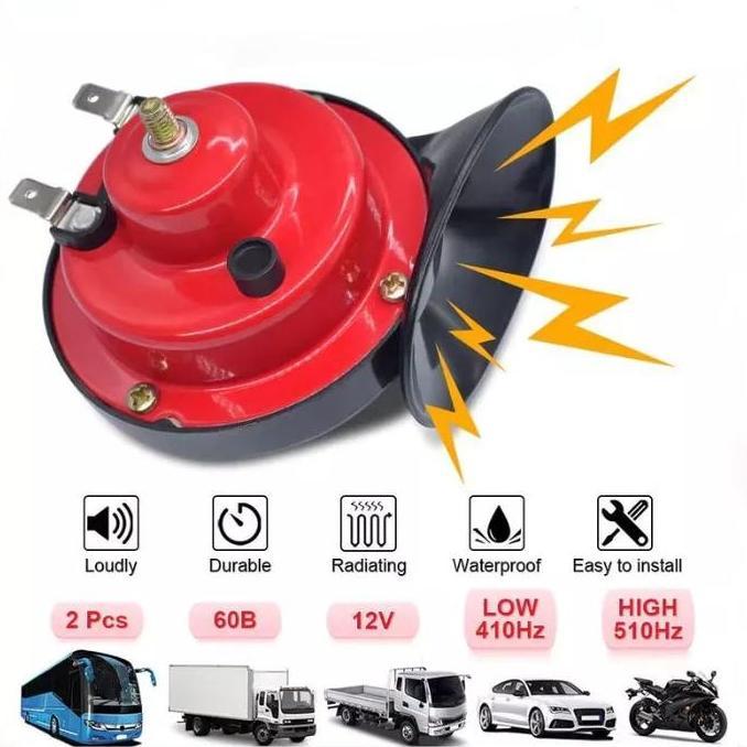 Jual WESLEY 12V Klakson Udara Mobil Siput Klakson Udara Listrik Perahu ...