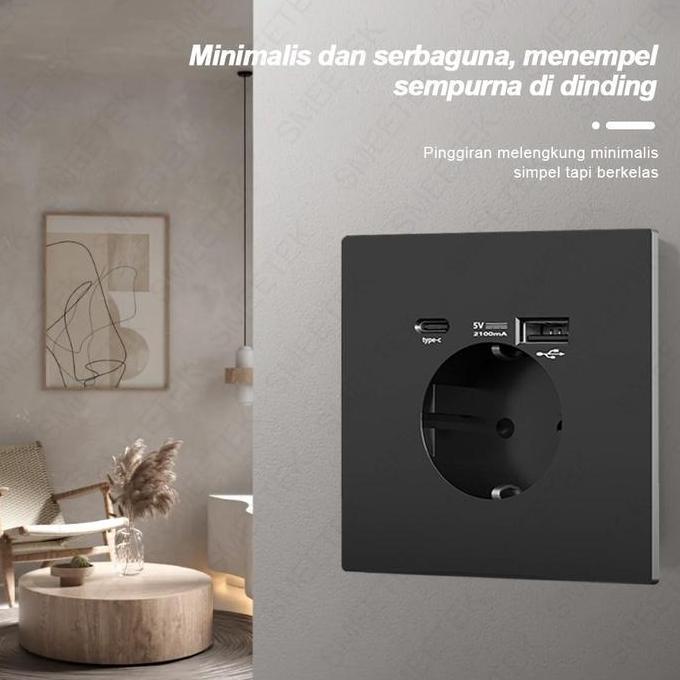 Jual Smeetek Socket Series Mewah Colokan Dinding Listrik - Soket Stop ...