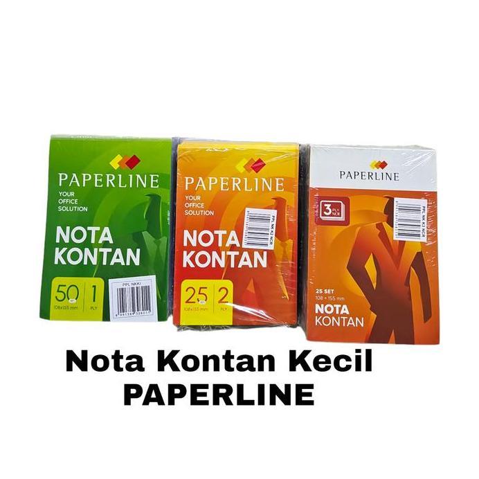 Jual Ready Nota Kontan Kecil PAPERLINE 1 Ply (10 pc) | Shopee Indonesia