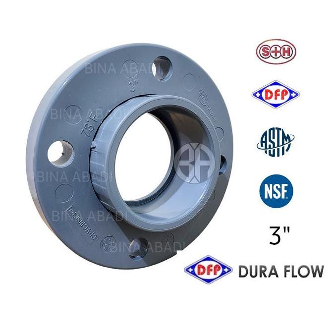 Jual Vanstone Flange Cpvc Sch 80 Size 3 Inch Ansi 150 Dura Flow Dfp Sh ...