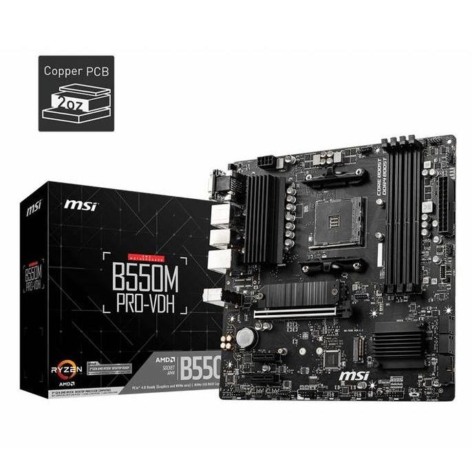 Jual Motherboard MSI B550M Pro VDH MAX (AM4, AMD B450, DDR4, USB3.2 ...