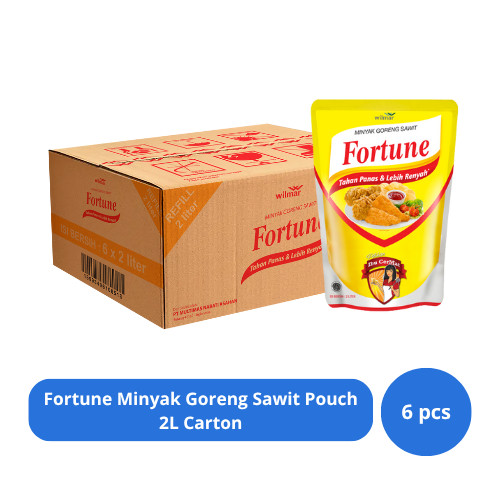 Jual Fortune Minyak Goreng Sawit Pouch 2L Carton (6 pcs) | Shopee Indonesia
