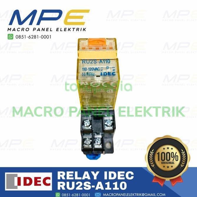 Jual Relay IDEC RU2S-A110 110VAC 14 Pin 14 Kaki + Socket Soket Relay ...