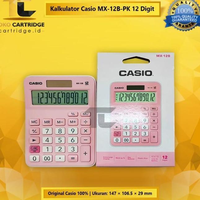 Jual New Kalkulator Casio Mx 12B 12 Dit Calculator Desktop | Shopee ...
