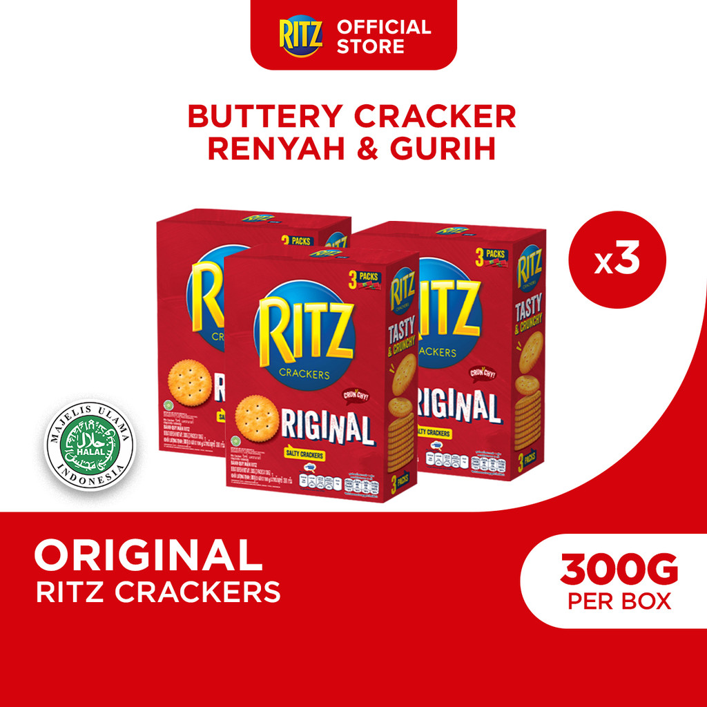 Jual Ritz Crackers Original 300g (Paket isi 3) | Shopee Indonesia
