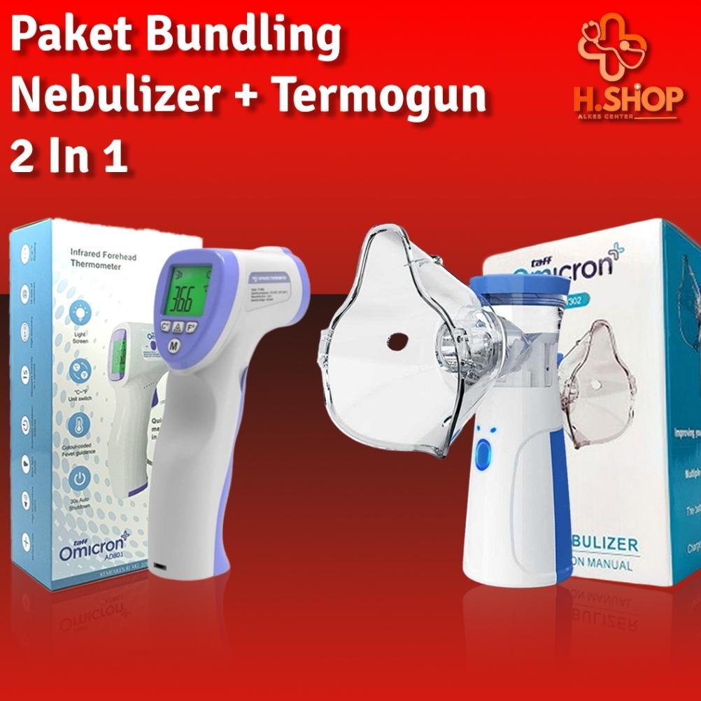 Jual Paket Nebulizer Hemat 2 in 1 / Nebulizer Portable Mesh Alat Uap ...