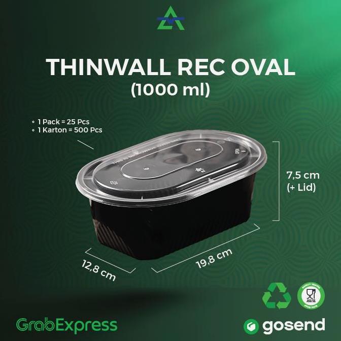 Jual Good- Thinwall 1000ml - 1 Dus -isi 500 pcs WIngoh | Shopee Indonesia
