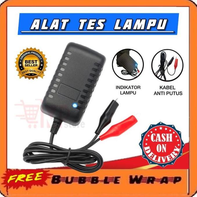 Jual Mellow- Adaptor Charger Aki Accu 12V Adaptor Tester / Alat Tes ...