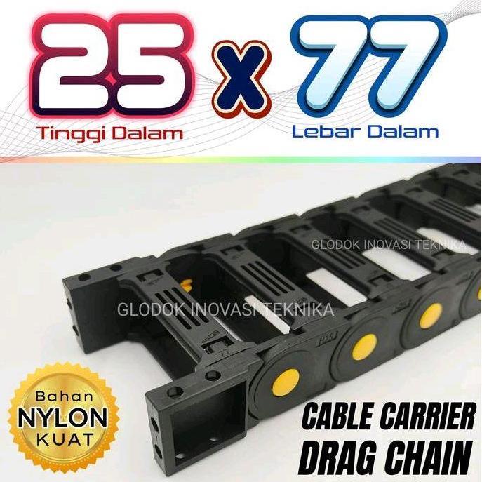 Jual Cable Carrier Drag Chain Pembawa Kabel Nylon Nilon Wire 25 X 77 ...