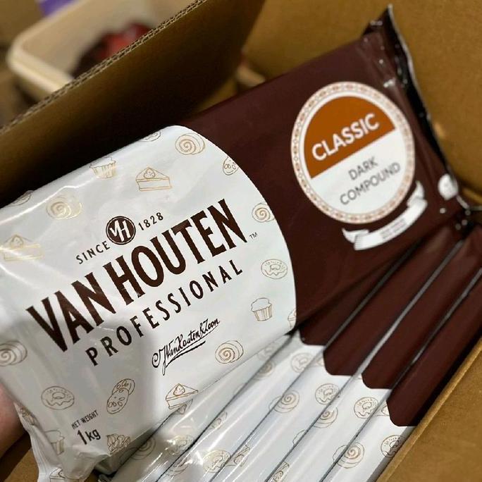 Jual VAN HOUTEN DARK Chocolate COMPOUND PROFESSIONAL 1 KG - KEMASAN ...
