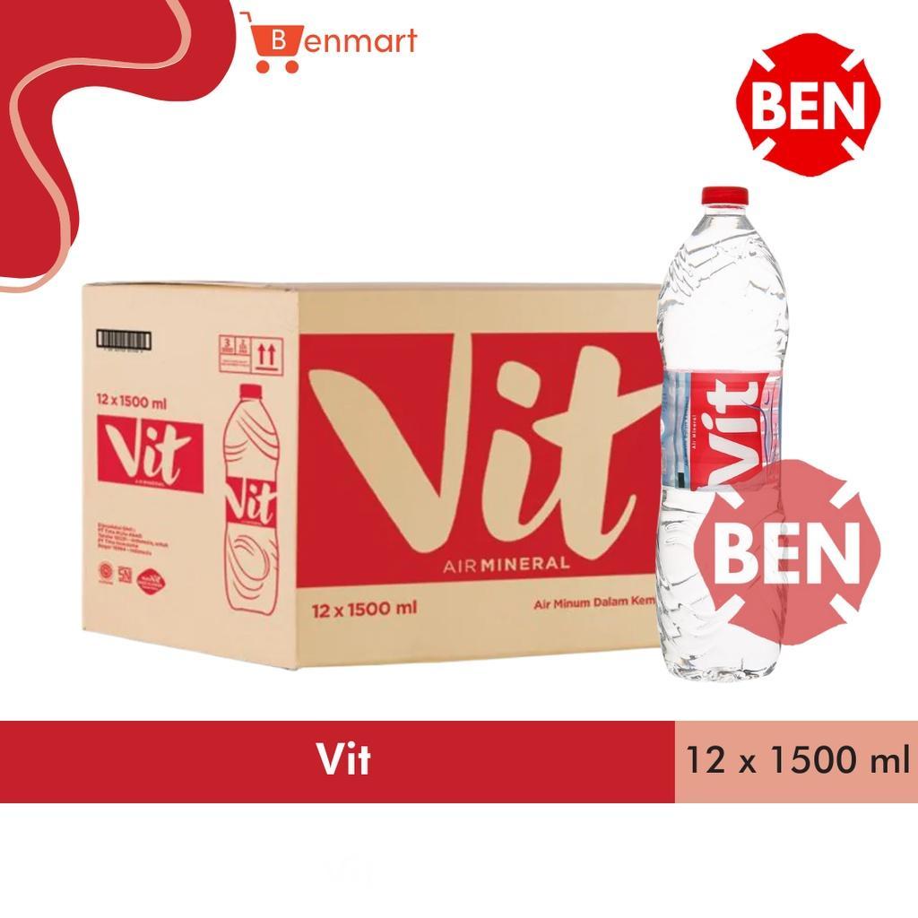 Jual Vit Botol 1500 Ml 1500Ml Dus Isi 12 Botol - Dus 1,5 Liter 1,5L Air ...