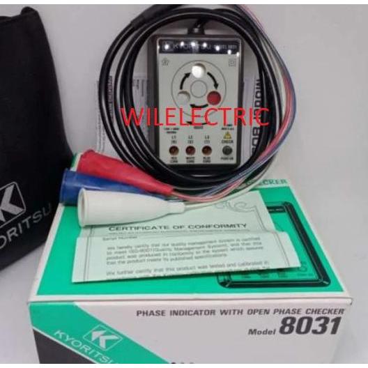 Jual KYORITSU 8031 3 PHASE SEQUENCE ROTATION CHECKER ALAT UKUR 3 PHASE ...