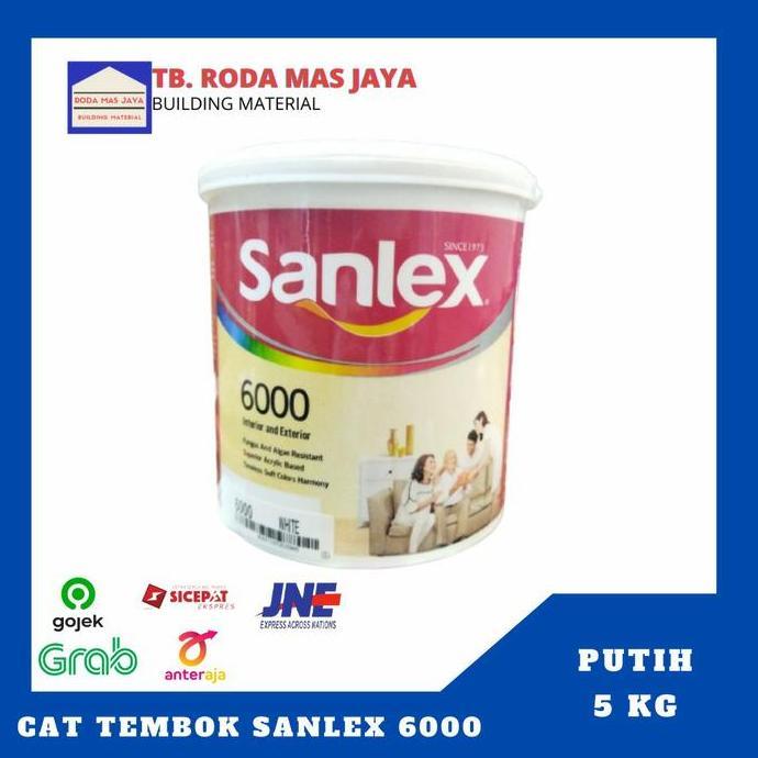 Jual Wrnawrni- Cat Tembok / Wall Paint Merk Sanlex 6000 / Sanlex Putih ...