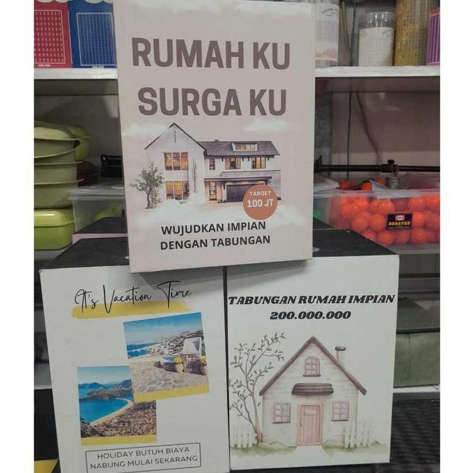 Jual COD Celengan Target 100 Juta 200 Juta Tabungan Untuk Rumah impian ...