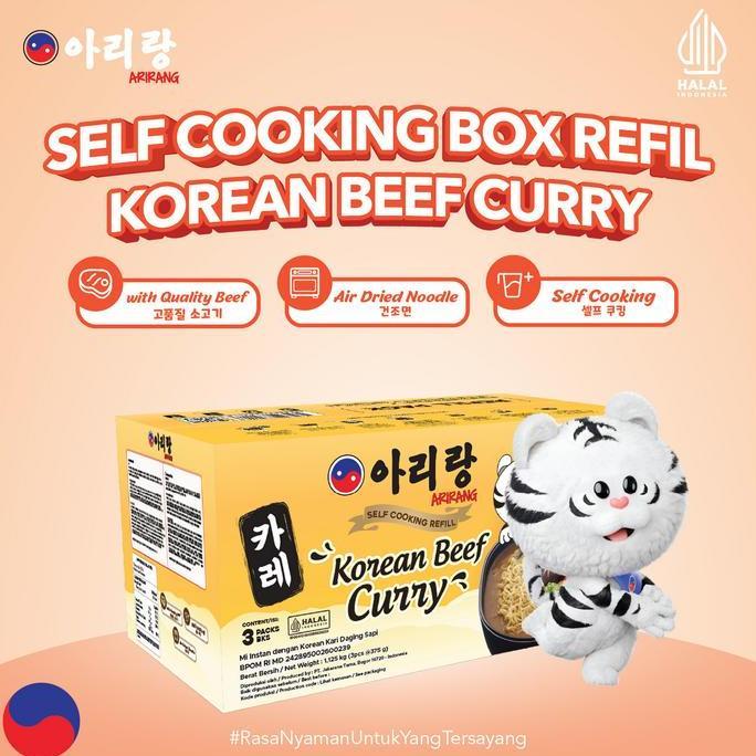 Jual Nikmat- Arirang Self Cooking Refill Korean Beef Curry 480Gr (3Pcs ...