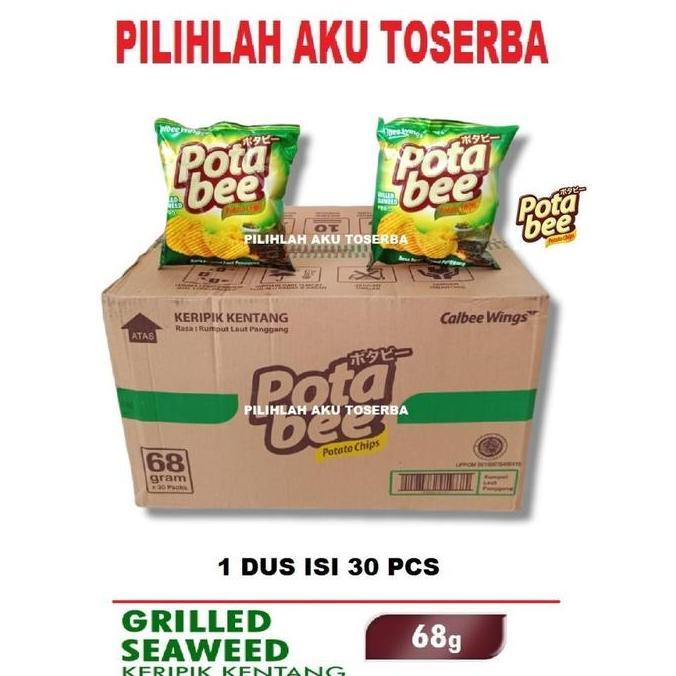 Jual Potabee Keripik Kentang RUMPUT LAUT 68 gr - ( HARGA 1 DUS ISI 30 ...