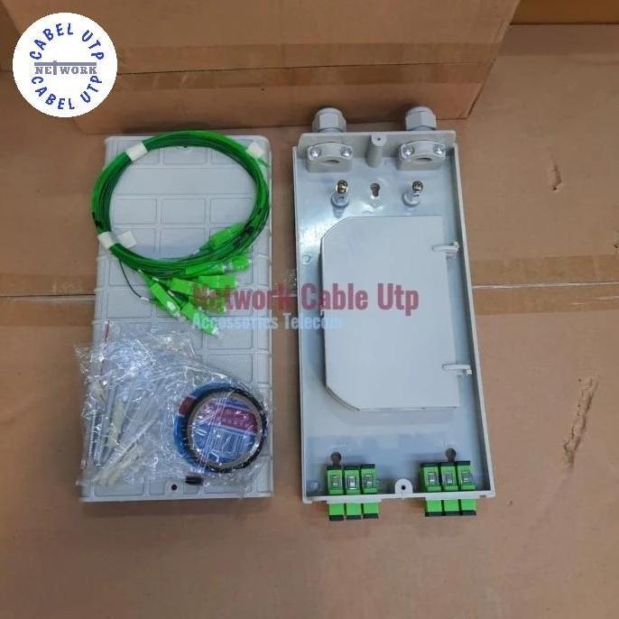 Jual NEW OTB Wall / ODF / Roset FTTH 6 Core SC APC Komplit Pigtail ...