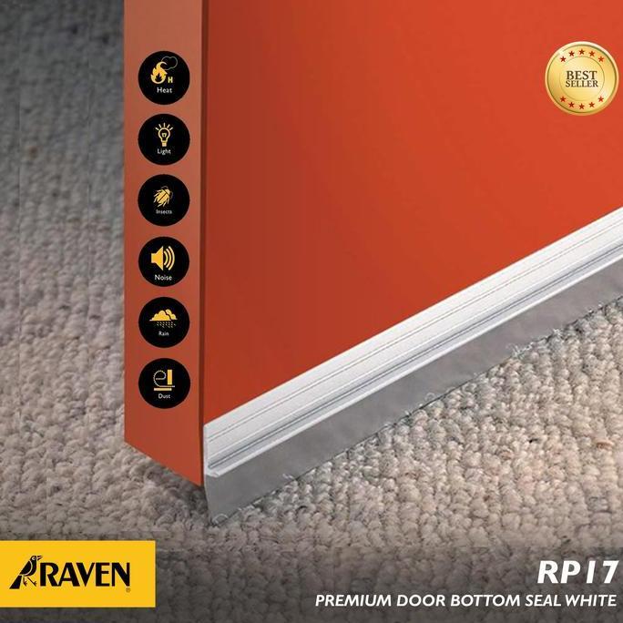 Jual RAVEN Door Seal Bundling RP17 + RP48 White - Penutup Celah Pintu ...