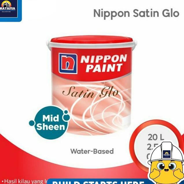 Jual Nippon Paint Satin Glo Base 2.5L Pastel | Shopee Indonesia