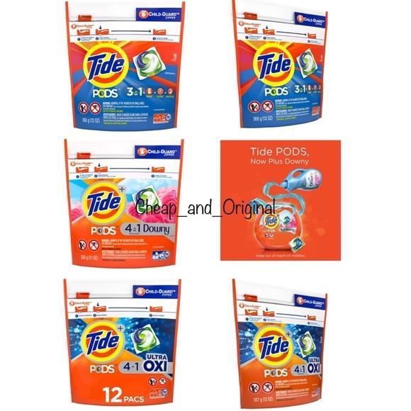 Jual Tide Pods 3 in 1 Original / Tide Pods 4 in 1 Ultra Oxi / Tide Pods ...