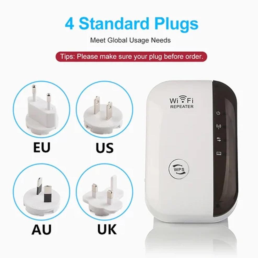 Jual PENGUAT Sinyal WIFI Repeater 300Mbps LAN Wireless WiFi Signal ...