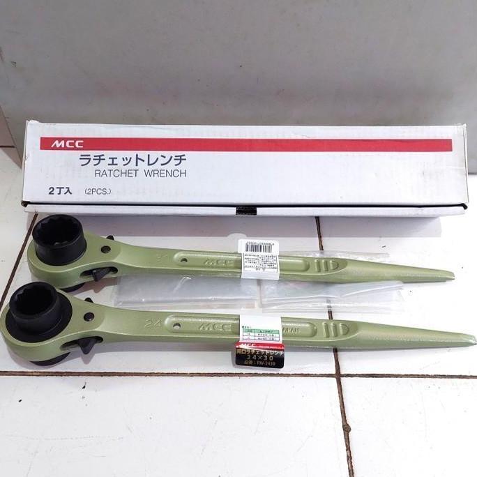 Jual AXER MCC Kunci Scaffolding 24 x 30 RW-2430 Double Socket Ratchet ...