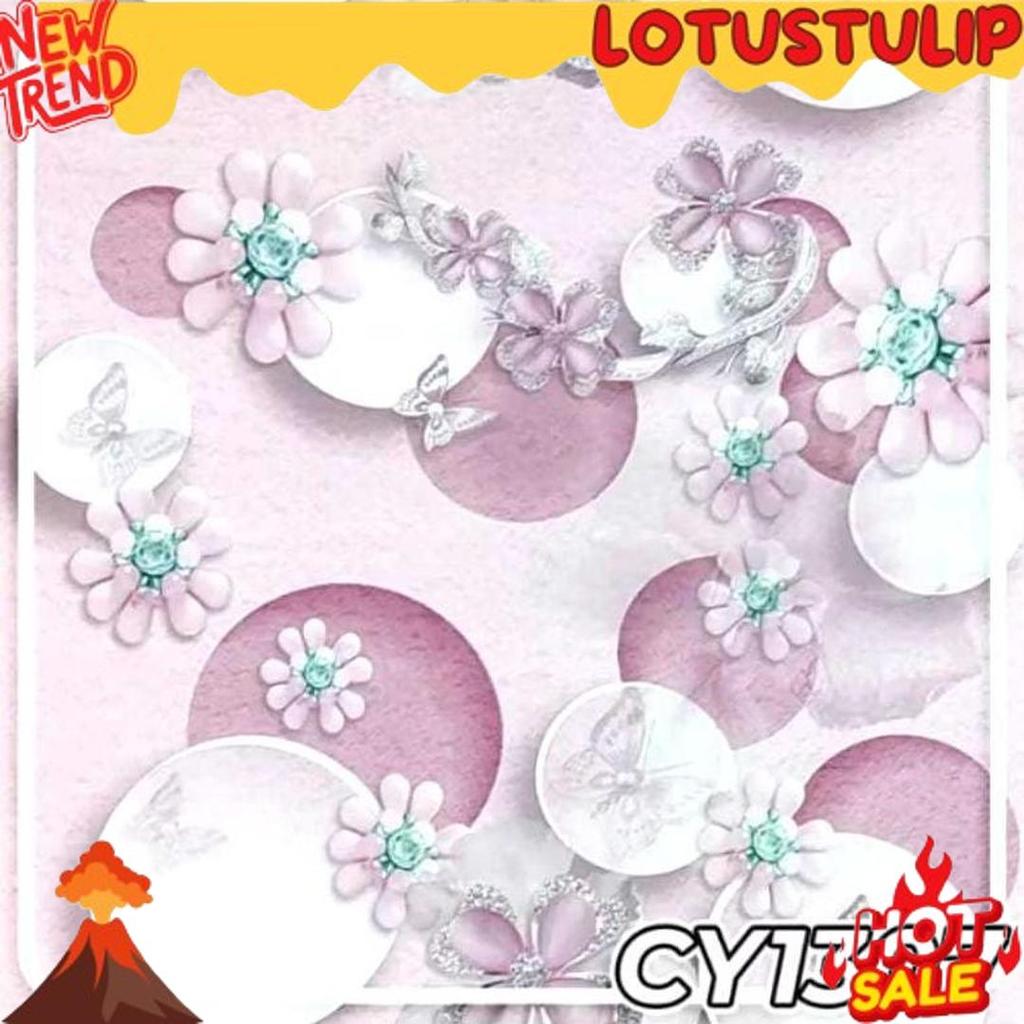 Jual Terlaris Wallpaper Dinding Pink Wallpaper Dinding Ruang Tamu ...