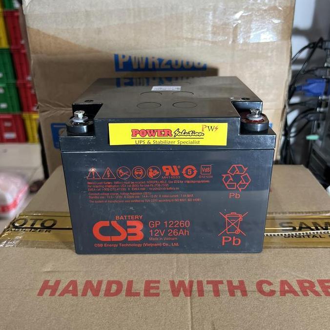 Jual Accu Aki Baterai Battery Kering CSB Hitachi GP 12260 12v 26Ah ...