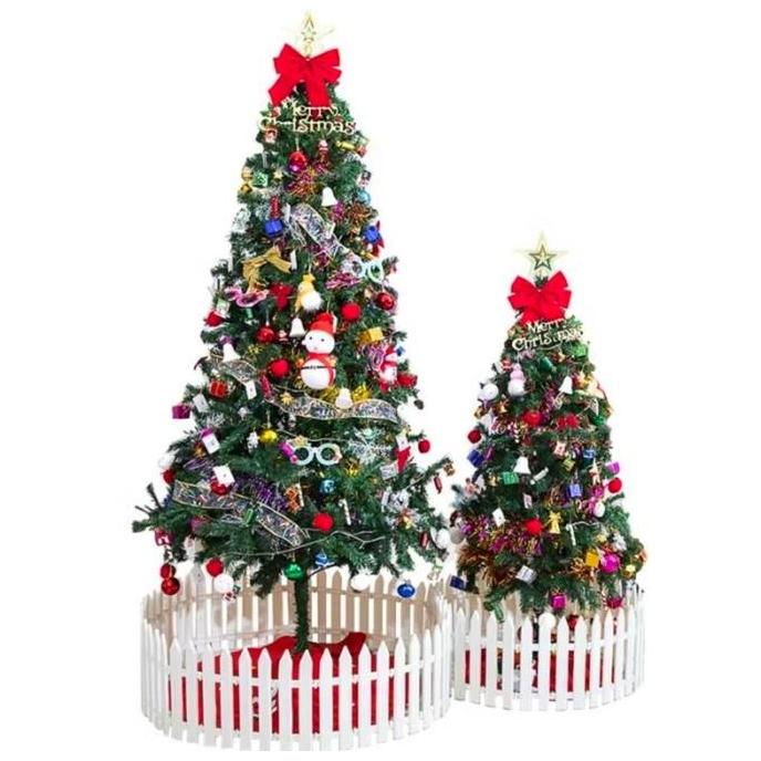 Jual Pohon Natal bahan PVC Ukuran 180 cm sudah Lengkap dengan Hiasan ...