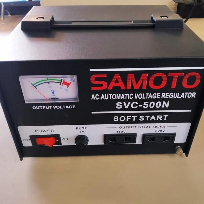 Jual SAMOTO Stabilizer Stavol SAMOTO 500Va SVC-500N Regulator Tegangan ...