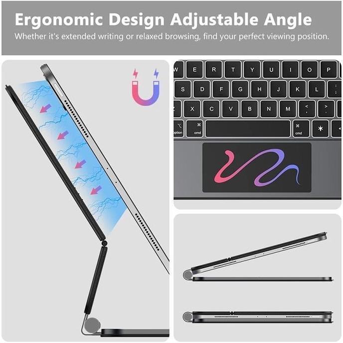 Jual Magic Keyboard Case for iPad Gen10th/11th A16/iPad M3 Air7 Air6 ...