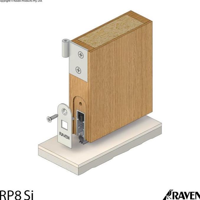 Jual RAVEN Acoustic Automatic Door Bottom Drop Seal RP8SI 600mm Seal ...