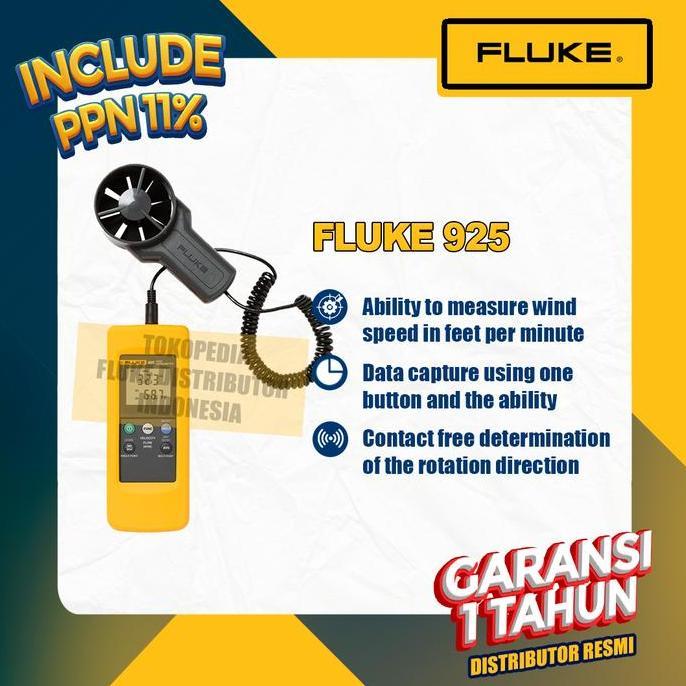 Jual Fluke 925 Digital Vane Anemometer | Shopee Indonesia