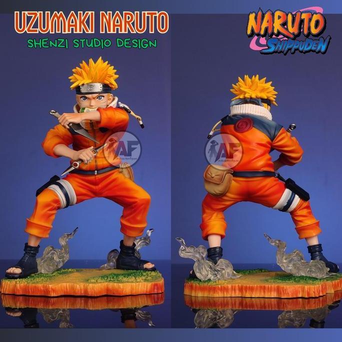 Jual Statue Action Figure Naruto Uzumaki & Sasuke Uchiha Young Base ...