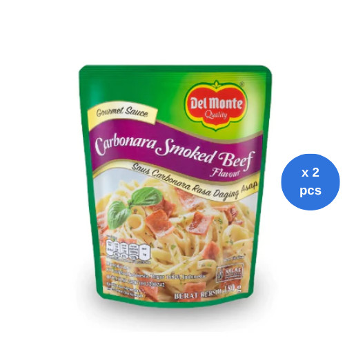 Jual Del Monte Carbonara Smoked Beef Standing x 2 pcs | Shopee Indonesia