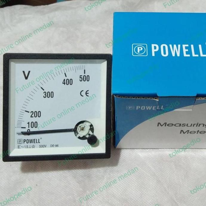 Jual Voltmeter Analog Jarum 300 - 500 Volt 96 / 72 FORT / POWELL ...