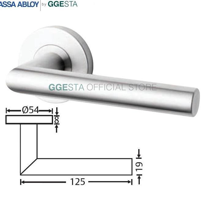 Jual ASSA ABLOY Handle Pintu Stainless Steel ATL 060 Gagang Pintu ...