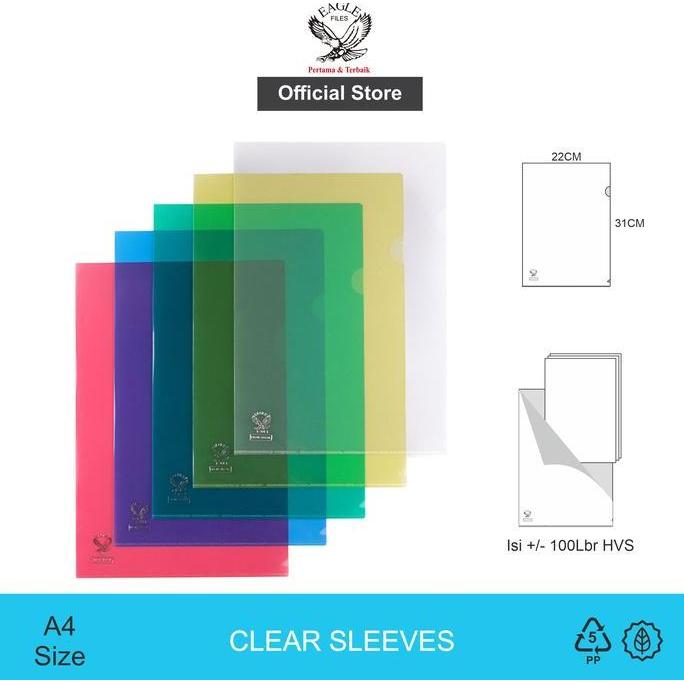 Jual NEW EAGLE FILES MAP L BENING / MAP PLASTIK TRANSPARAN / CLEAR ...