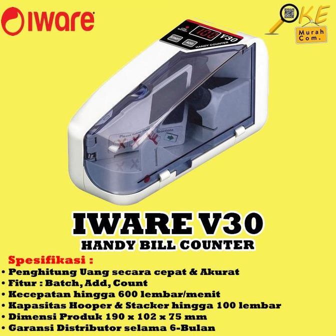 Jual Money Counter Penghitung Uang Portable Iware V30 Mobile Handy Bill ...