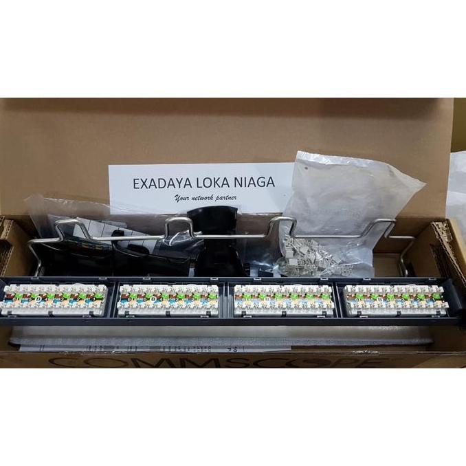 Jual Systimax Commscope patch panel 24 port cat6 Patchpanel Cat 6 ...