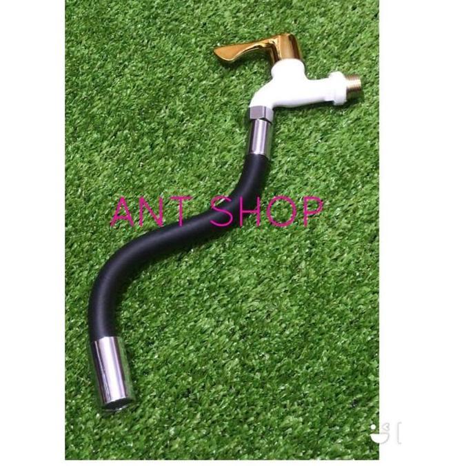 Jual Paket Keran Pvc+Selang Fleksibel 360 Derajat Hitam W9 Terbaru ...