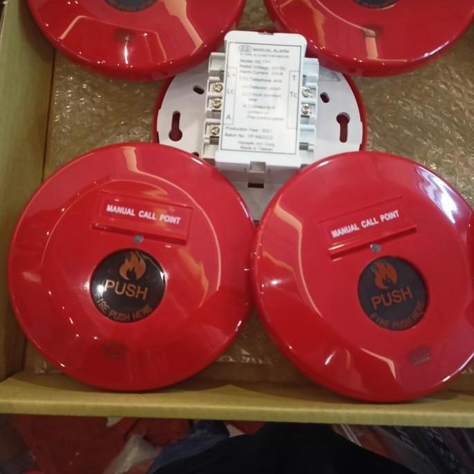Jual HOOSEKI PUSH BUTTON/MANUAL CALL POINT KOMPLIT DENGAN BASE NYA HS ...