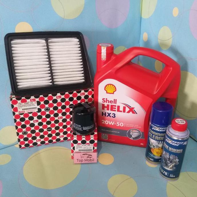 Jual MONOXOM Paket service Oli Shell Helix HX3 20W-50 Grand Max Luxio ...