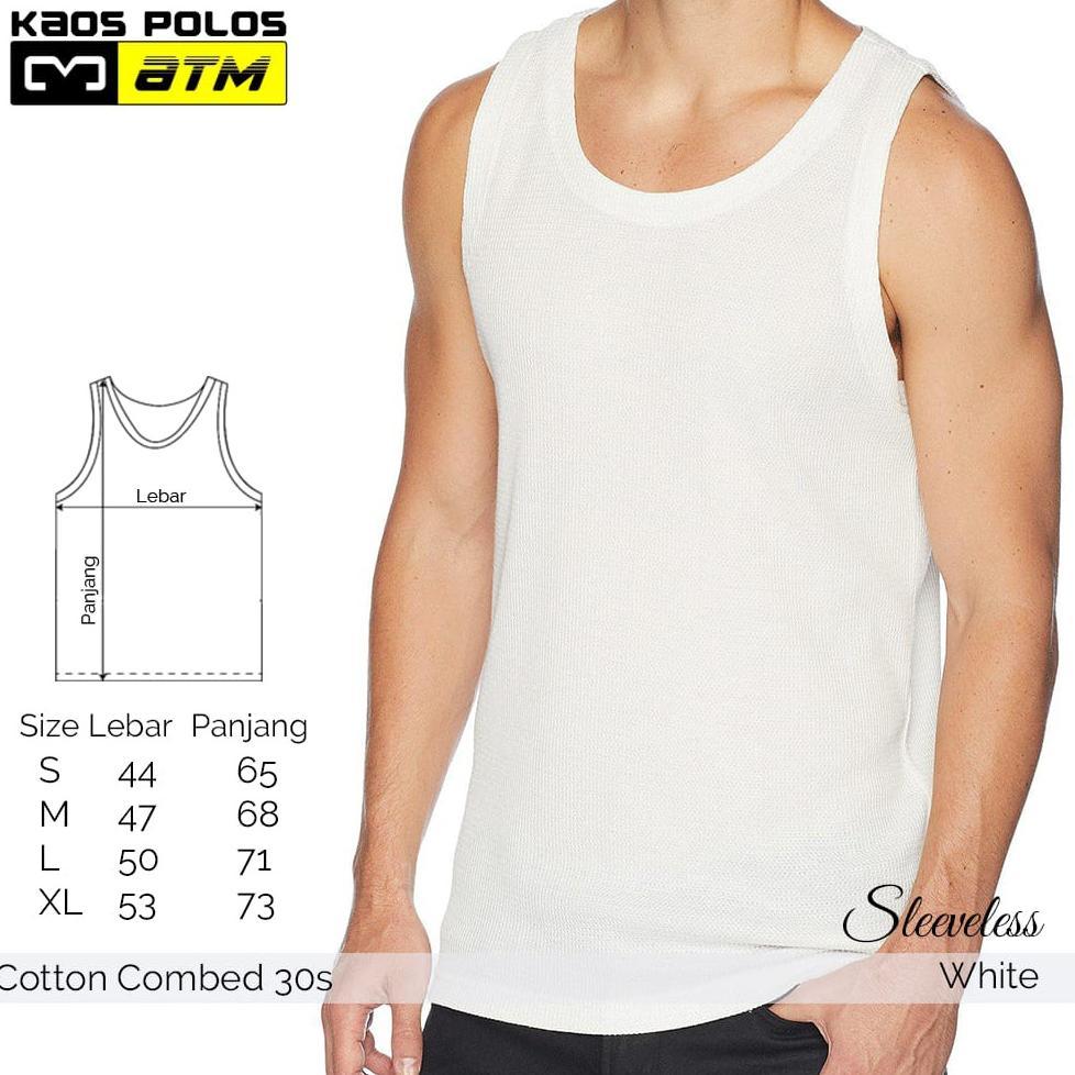 Jual Promo Bulan Ini Singlet Pria / Tank Top Bahan Cotton Combed 30S ...