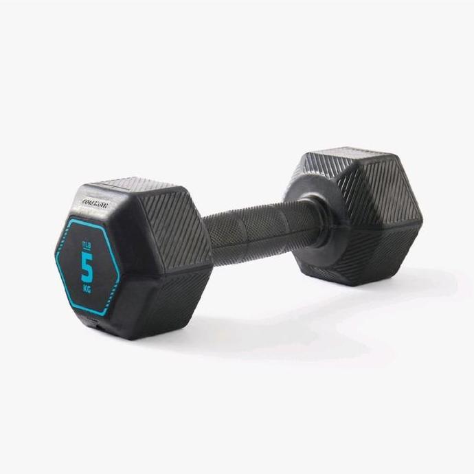 Jual Cross training DUMBBELL 5kg DUMBEL DUMBLE DAMBEL 5KG Hex dumbel ...