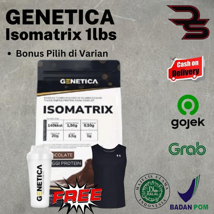 Jual Genetica Isomatrix Whey Isolate Protein 1lbs 450gr / Susu GYM ...