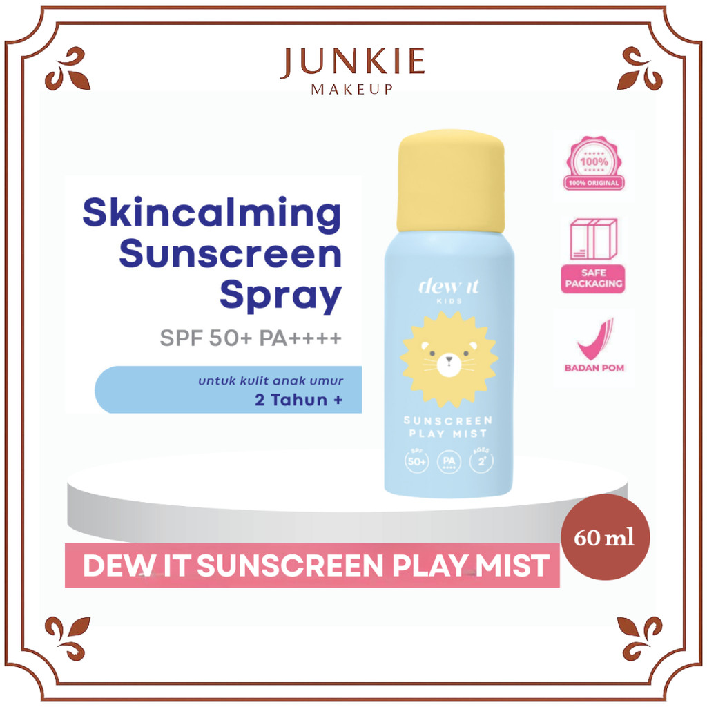 Jual Spray Sunscreen Anak & Bayi BPOM | Dew It Kids Sunscreen Play Mist ...