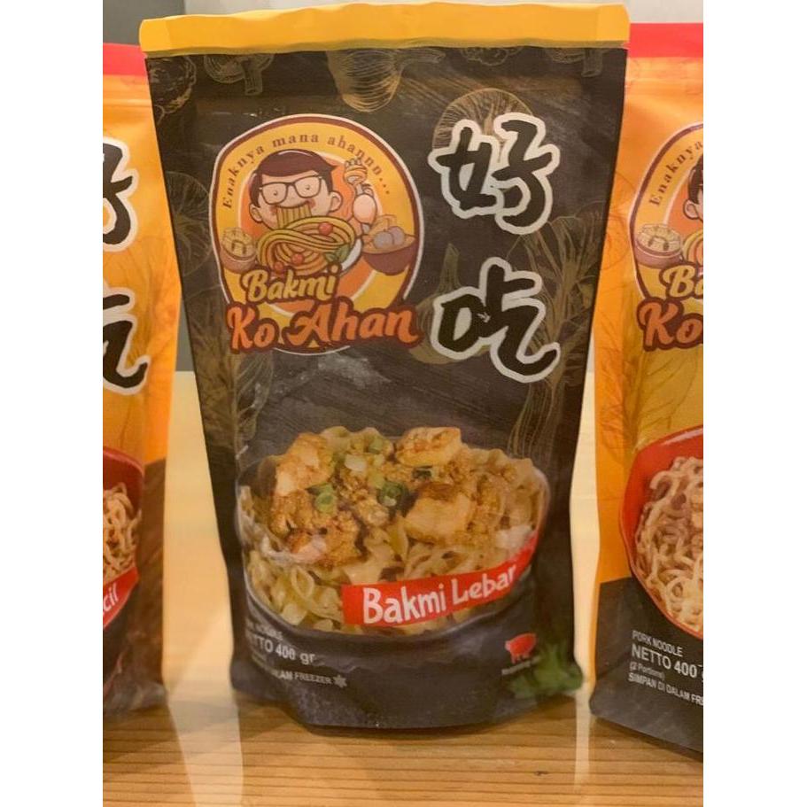 Jual Bakmi / Bakmie / Mie Lebar Babi Frozen Dapur Ko Ahan (2 porsi ...